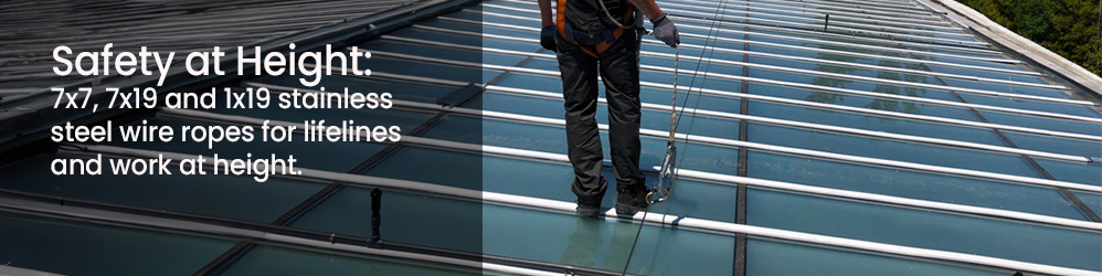 Attention! Safety at heights: Stainless steel wire rope for lifelines ...